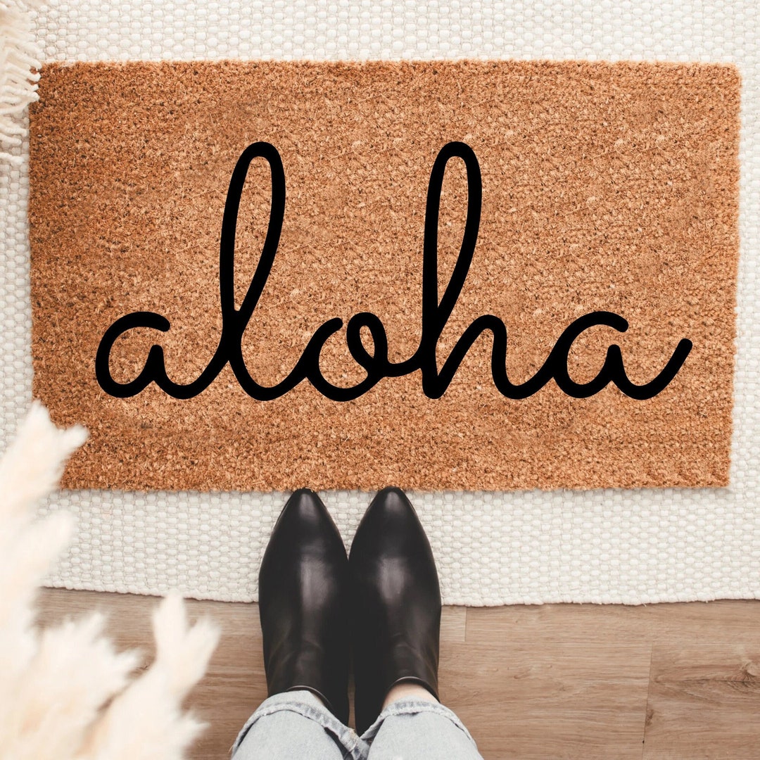 Aloha Hawaii Doormat Custom Aloha Door Mat Housewarming - Etsy