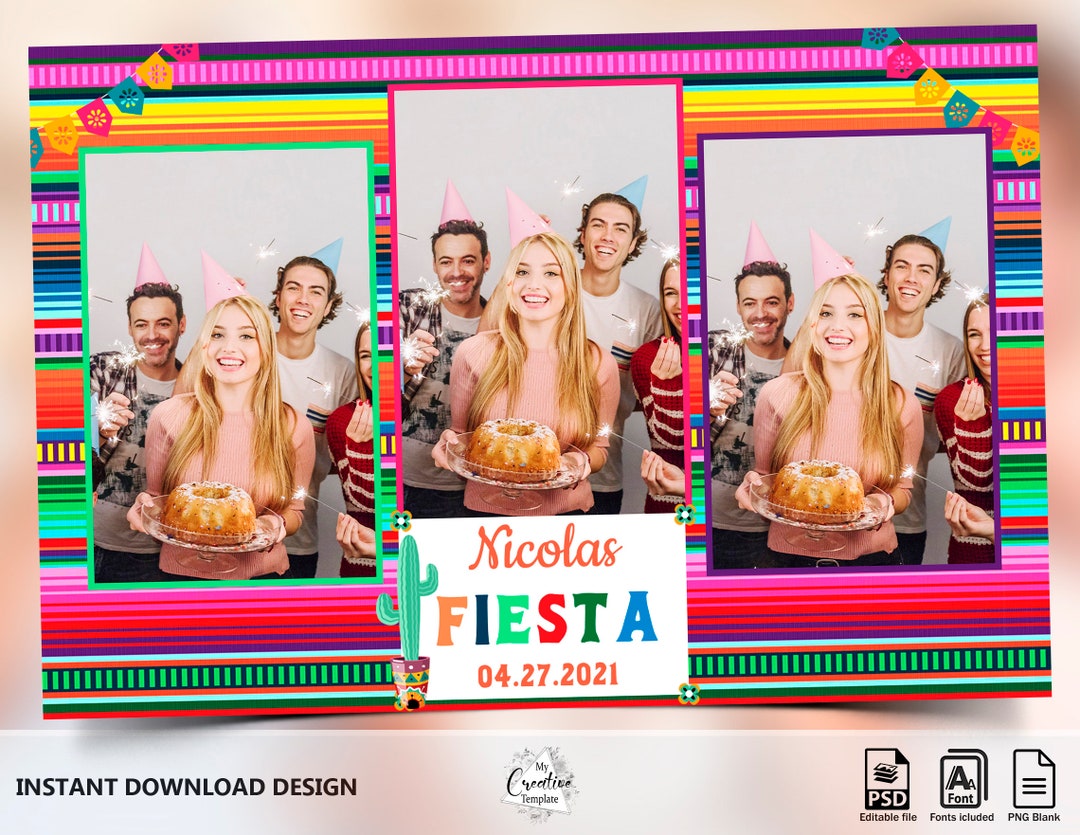Serape Fiesta Photo Booth Template Mexican Fiesta Photo Booth - Etsy