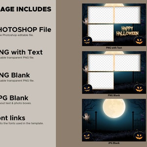 Halloween Photo Booth Template, Photo Booth Template, Zombie Photo ...