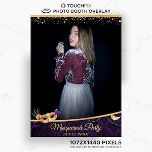 Touchpix Masquerade 360 Photo Booth Template | 360 Video Overlay ...