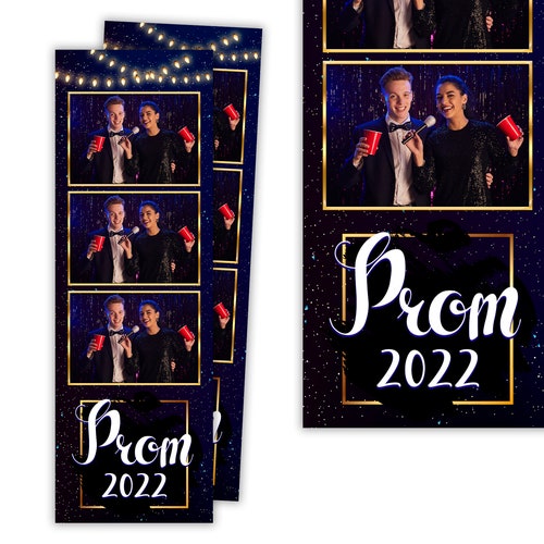 Photo Booth Template Prom Photobooth Template Starry Night - Etsy
