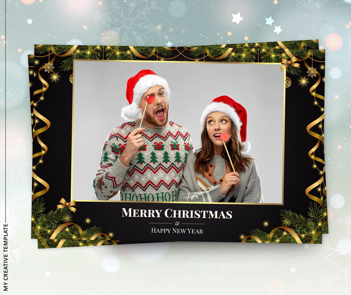 Christmas Photo Booth Template | Holiday Photo Booth Template ...