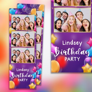 Birthday Photo Booth Template Photo Booth Template Birthday - Etsy