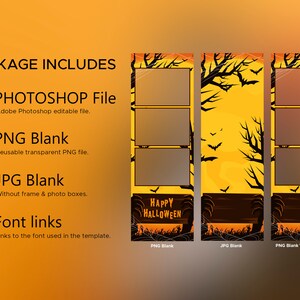 Halloween Photo Booth Template, Photo Booth Template, Zombie Photo ...