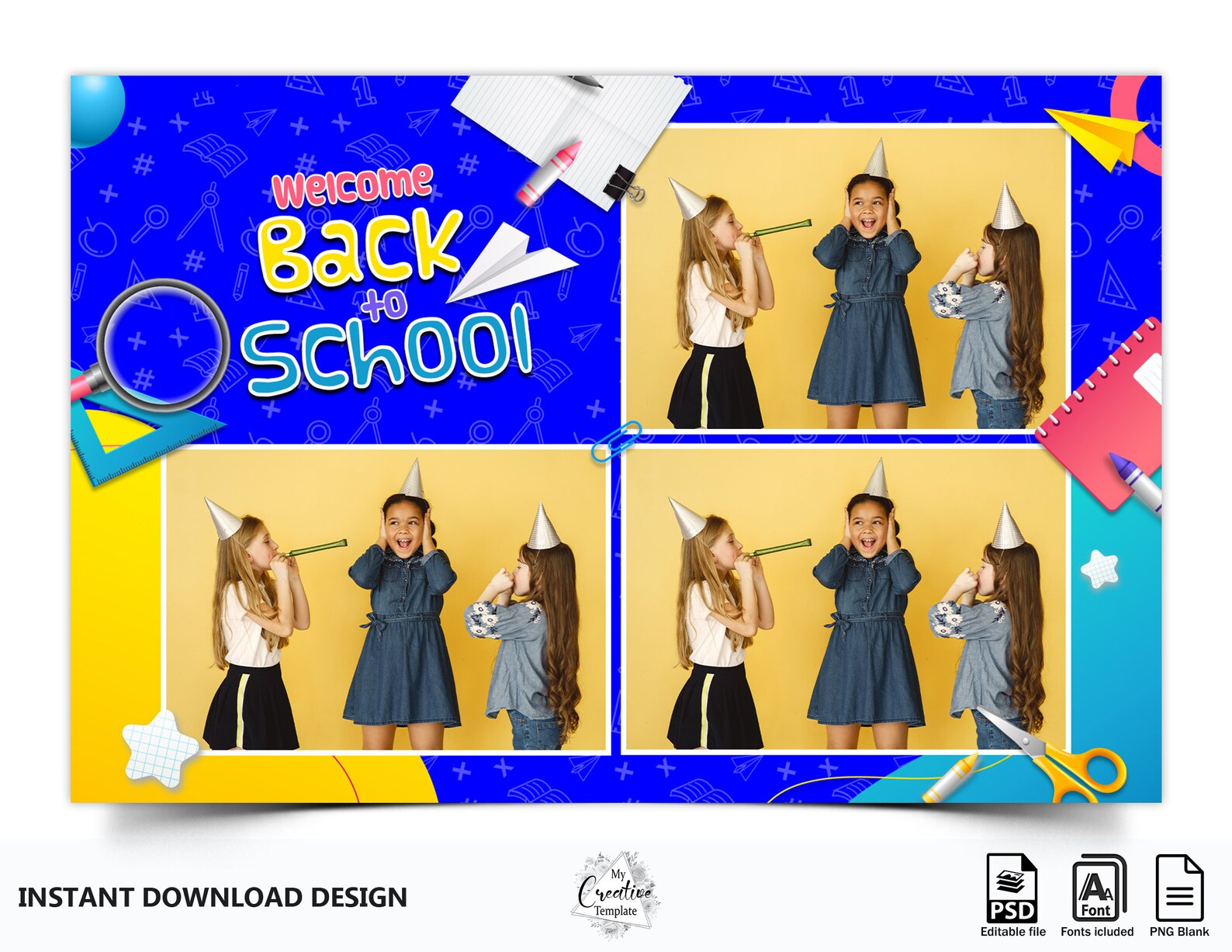 Photo Booth Template Back to School Photo Booth Template - Etsy