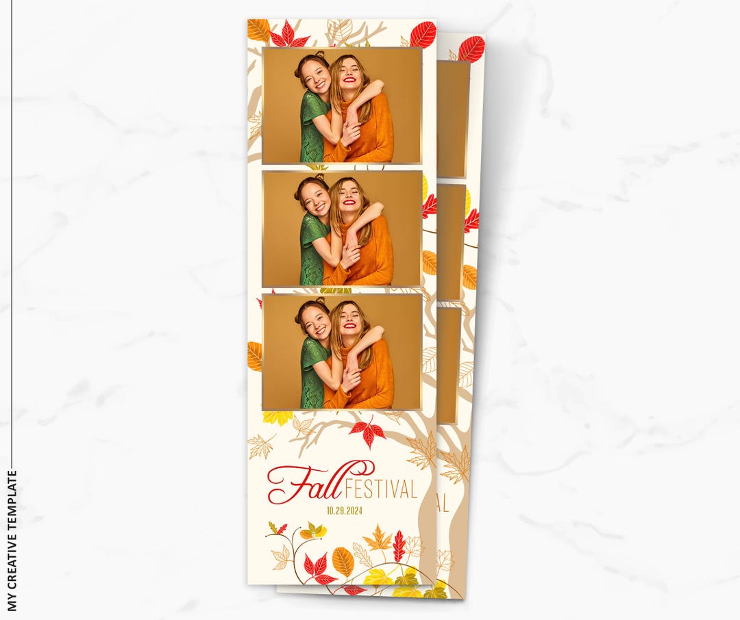 Template Photo Booth, Fall Photo Booth Template, Autumn Photobooth ...