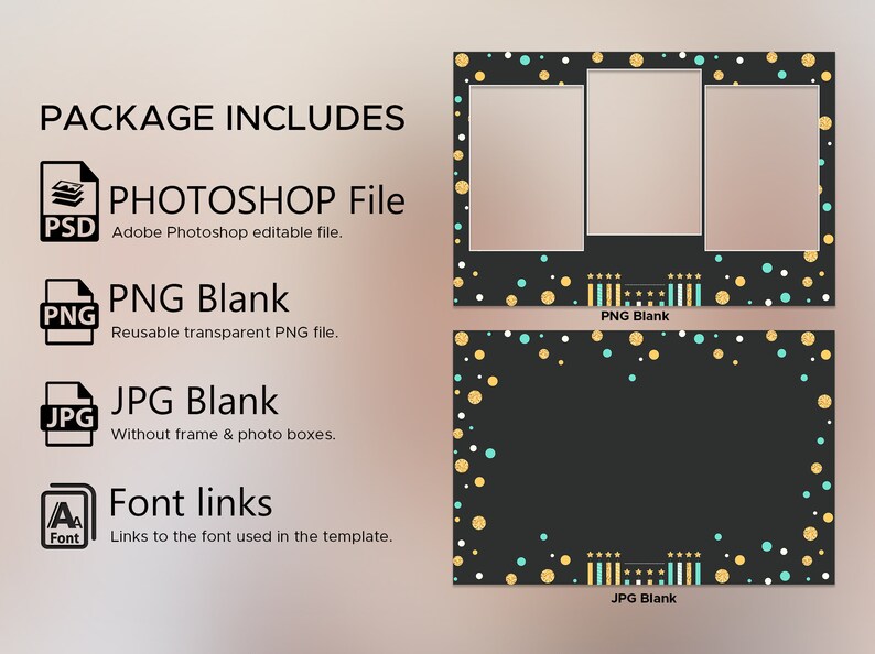 Birthday Photo Booth Template Fun Photo Booth Template Photo - Etsy