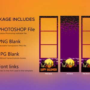 Halloween Photo Booth Template, Photo Booth Template, Happy Halloween ...