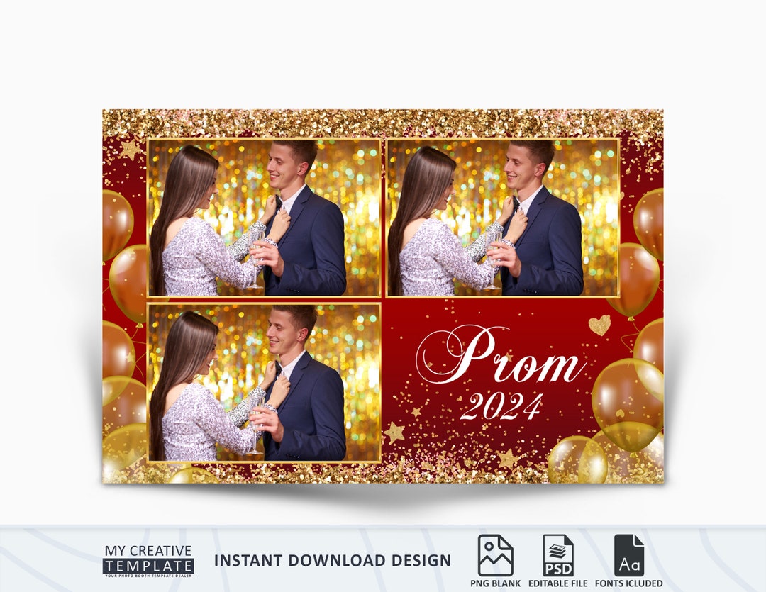 Photo Booth Template, Prom Photo Booth Template, Graduation Photo Booth ...