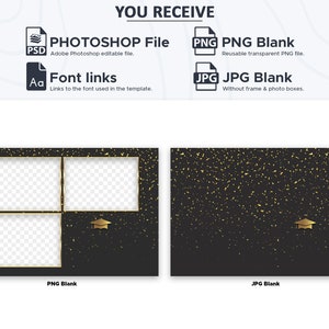 Photo Booth Template Graduation, Photobooth Template, Grad Party Photo ...