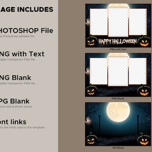 Halloween Photo Booth Template, Photo Booth Template, Zombie Photo ...