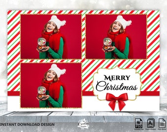 Candy Cane Photo Booth Template - Etsy