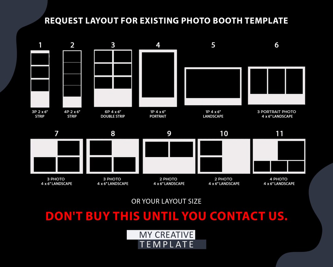 Request Layout for Existing Photo Booth Template, Digital Photobooth ...