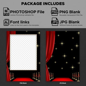 Red Carpet Photo Booth Template, Photobooth Template, Movie Photo Booth ...