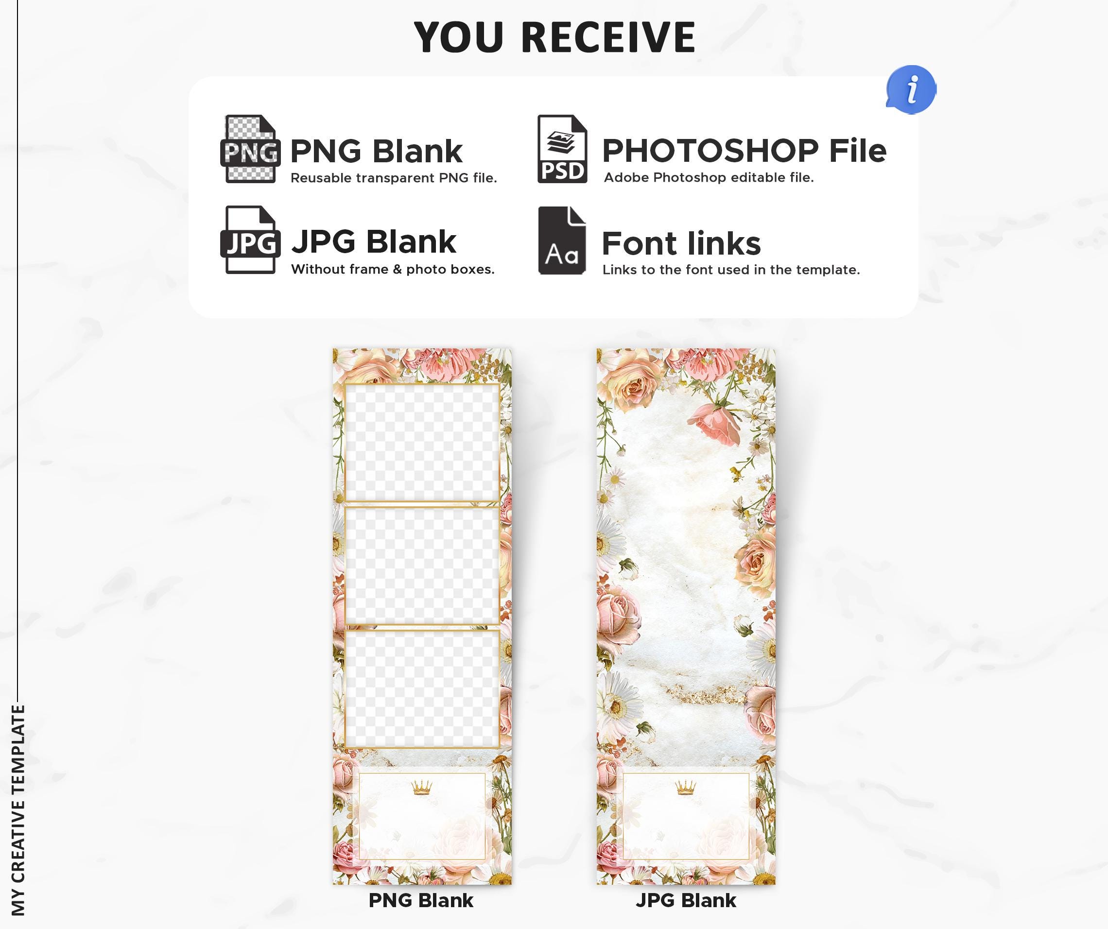 Quinceanera Photobooth Template, Secret Garden Template, Sweet 16 ...