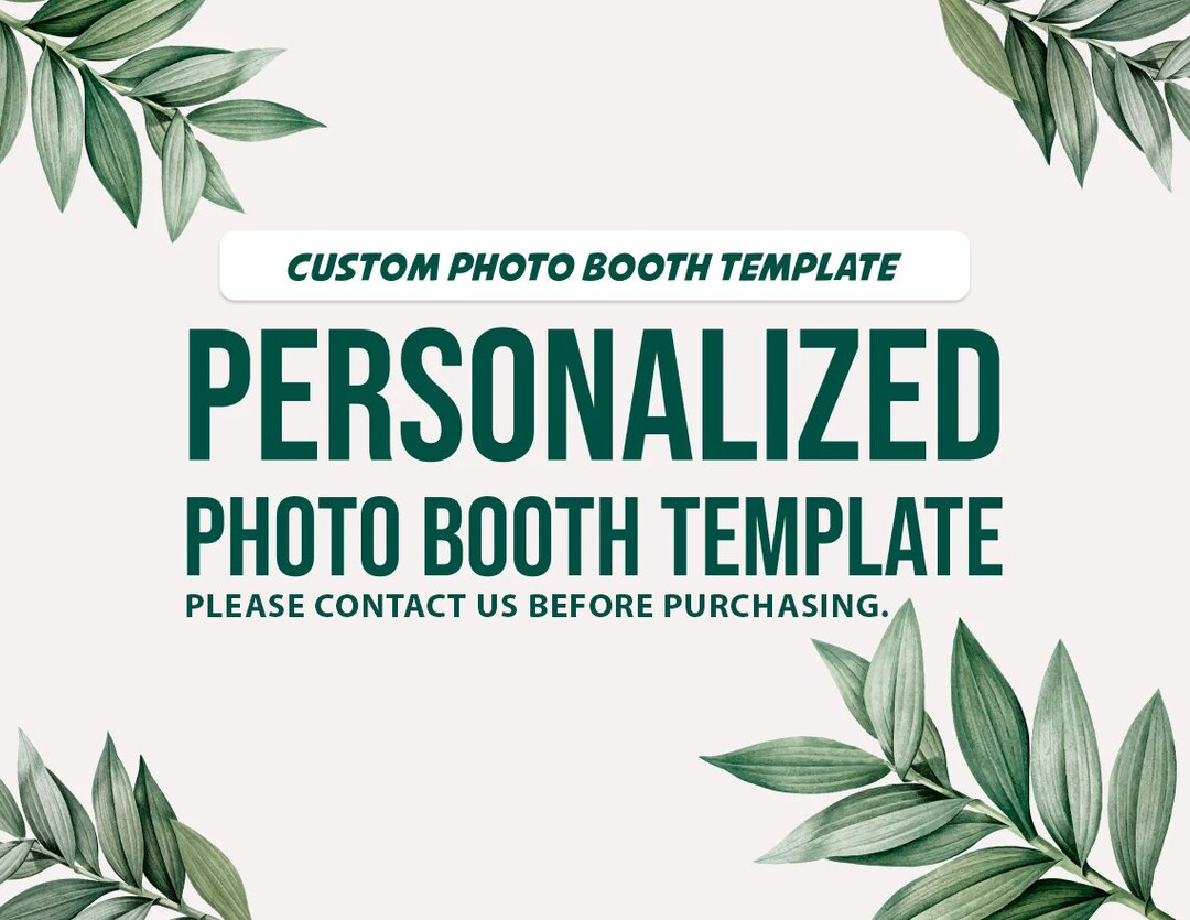 Custom Photo Booth Template Design, Custom Digital Photobooth Template ...