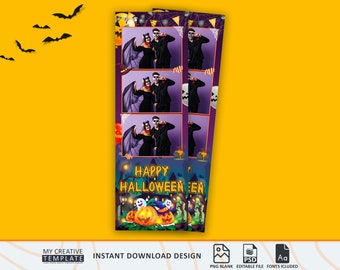Halloween Photo Booth Template, Photo Booth Template, Photobooth ...