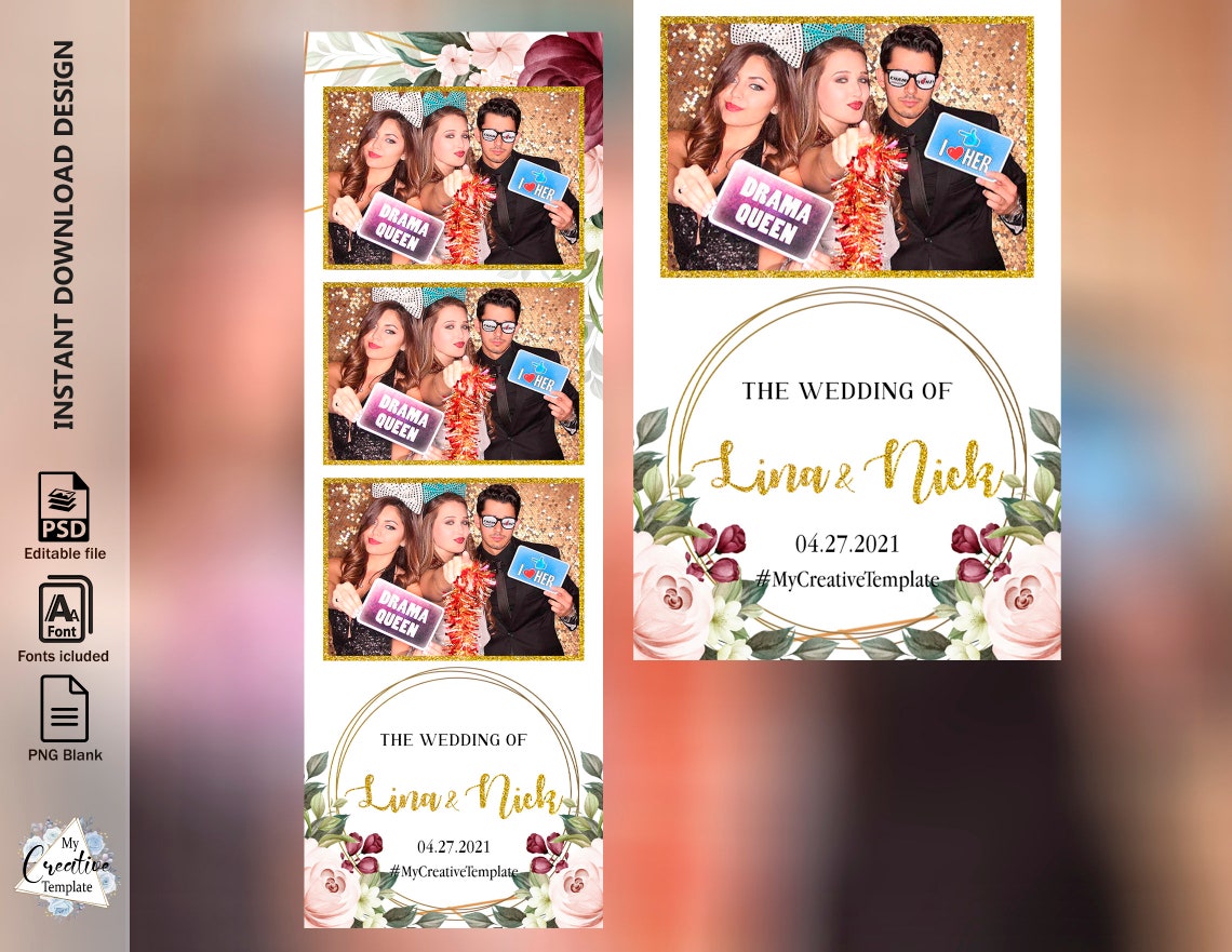 Photo Booth Strip Template