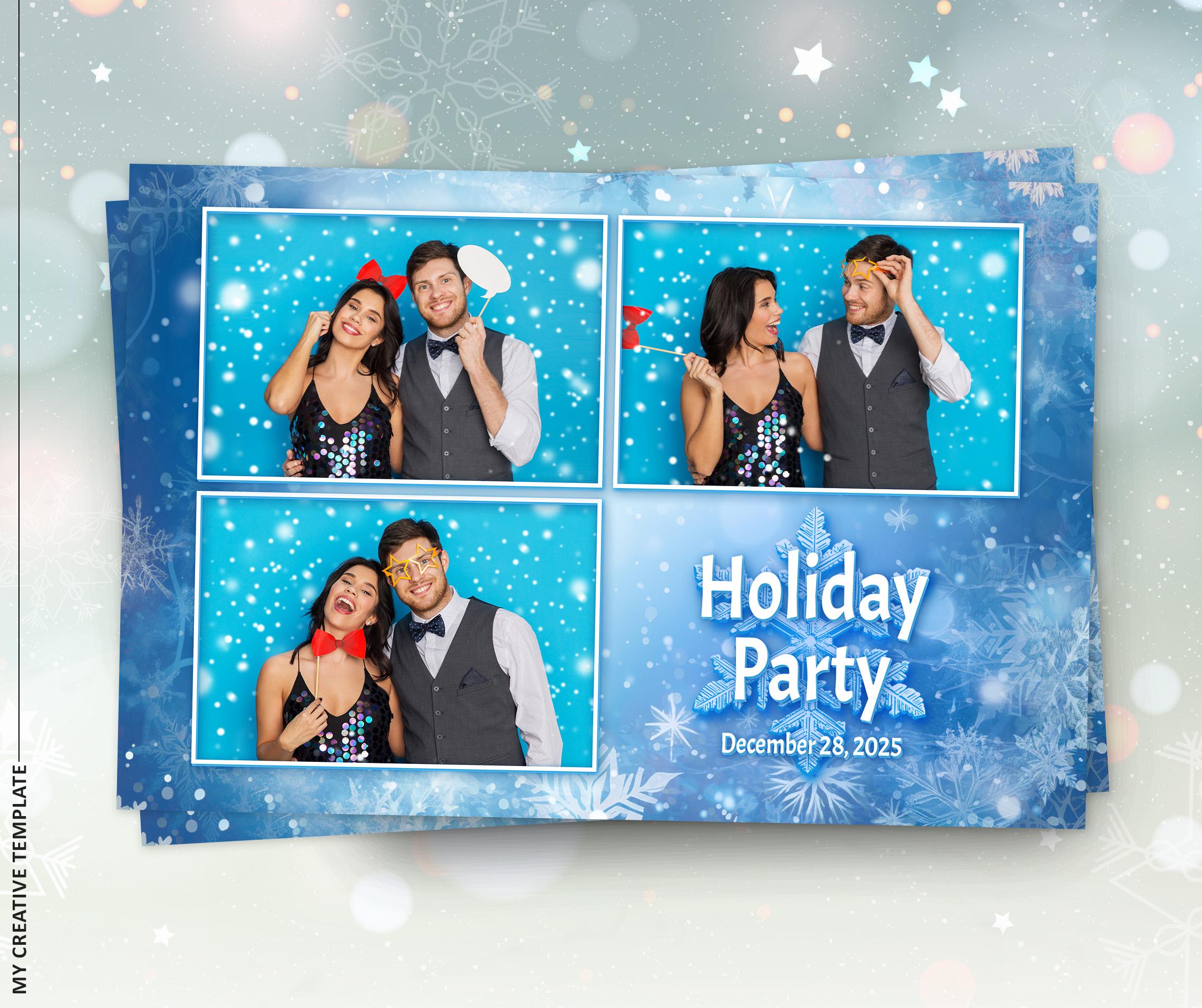 Winter Wonderland Photo Booth Template | Winter Photo Booth Overlay ...