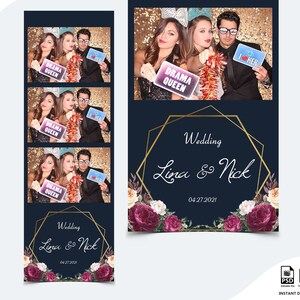 Wedding Photo booth Template Elegant Photo booth Template | Etsy
