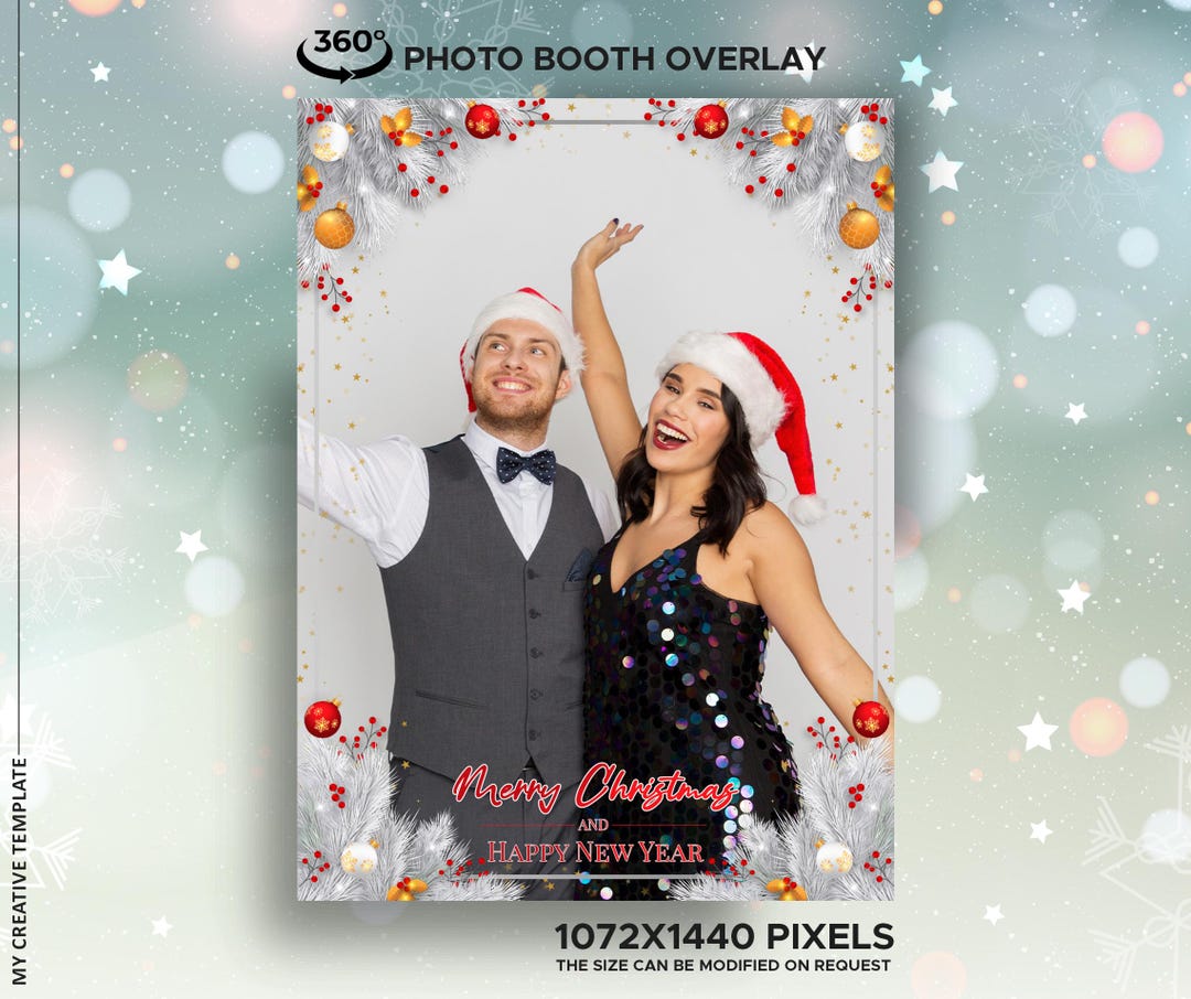 Touchpix Christmas 360 Overlay | 360 Booth Overlay | 360 Christmas Overlay | 360 Photo Booth ...