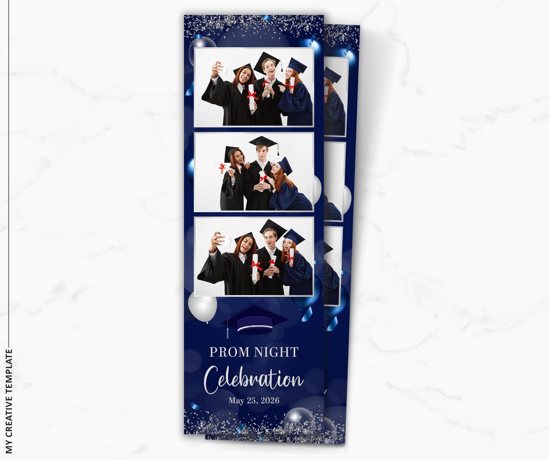 Photo Booth Template | Prom Photobooth Template | Graduation Photo ...