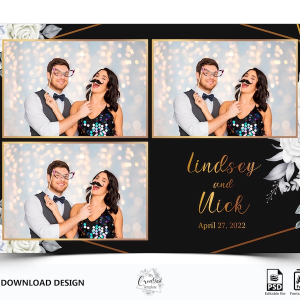 Photo Booth Border Template - Etsy