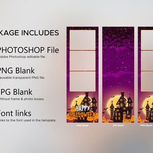 Halloween Photo Booth Template Photo Booth Template Zombie - Etsy