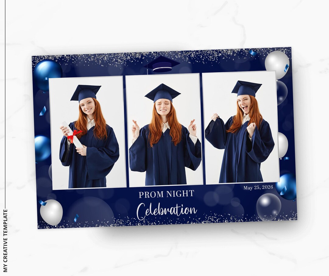 Photo Booth Template | Prom Photobooth Template | Graduation Photo ...