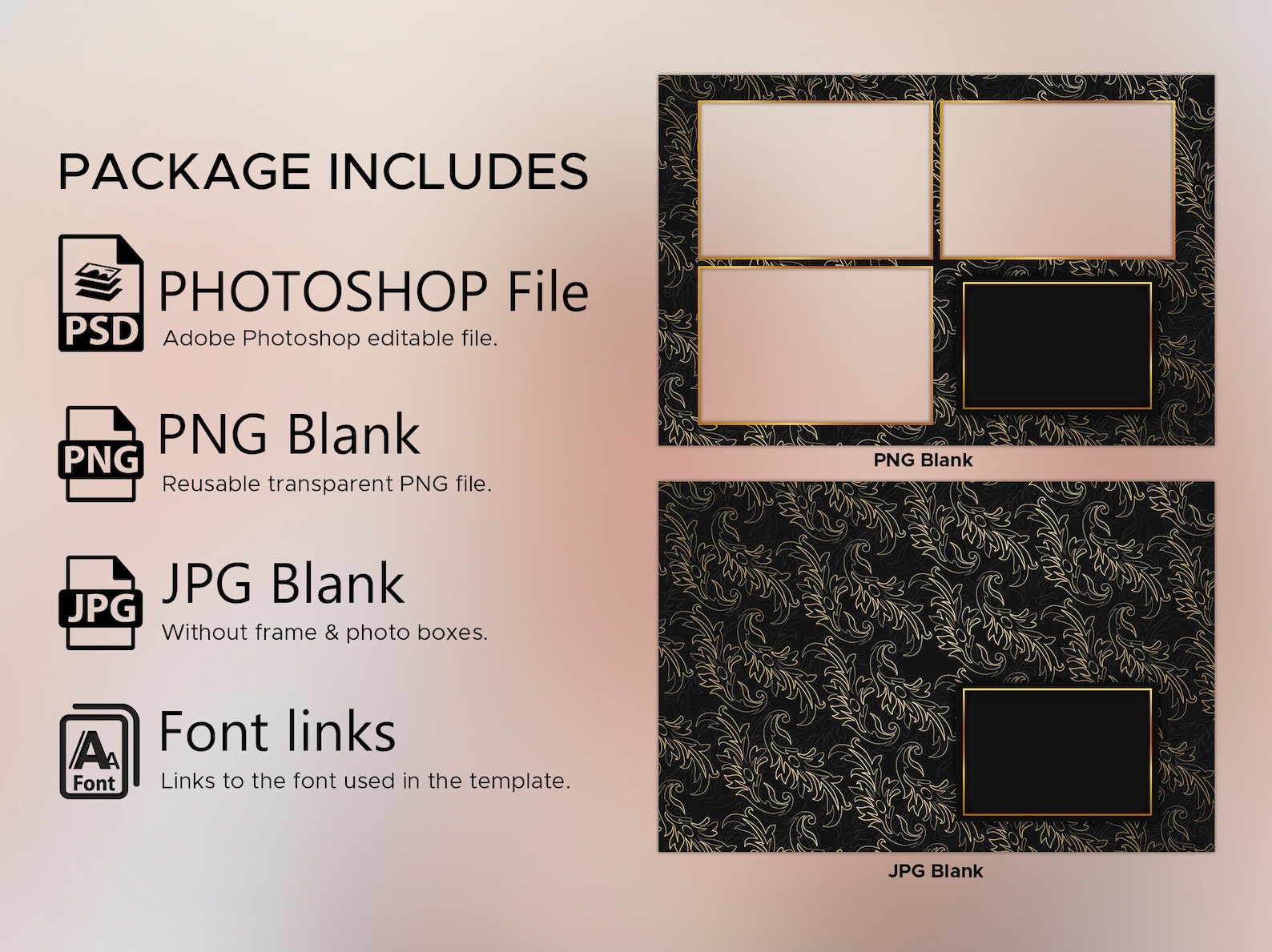 Photo Booth Template Photo Booth Template Birthday Luxury - Etsy