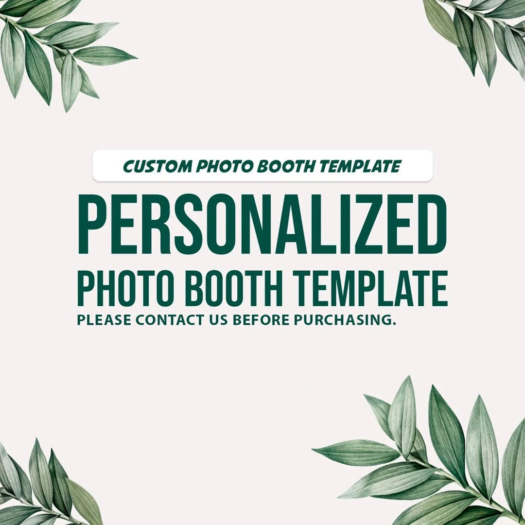 Custom Photo Booth Template Design, Custom Digital Photobooth Template ...