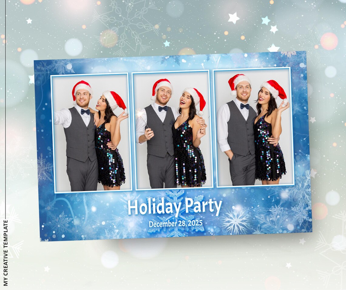 Winter Wonderland Photo Booth Template | Winter Photo Booth Overlay ...
