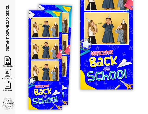 Photo Booth Template Back to School Photo Booth Template - Etsy