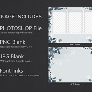 Winter Photo Booth Template, Winter Wedding Photo Booth Template, Photo ...