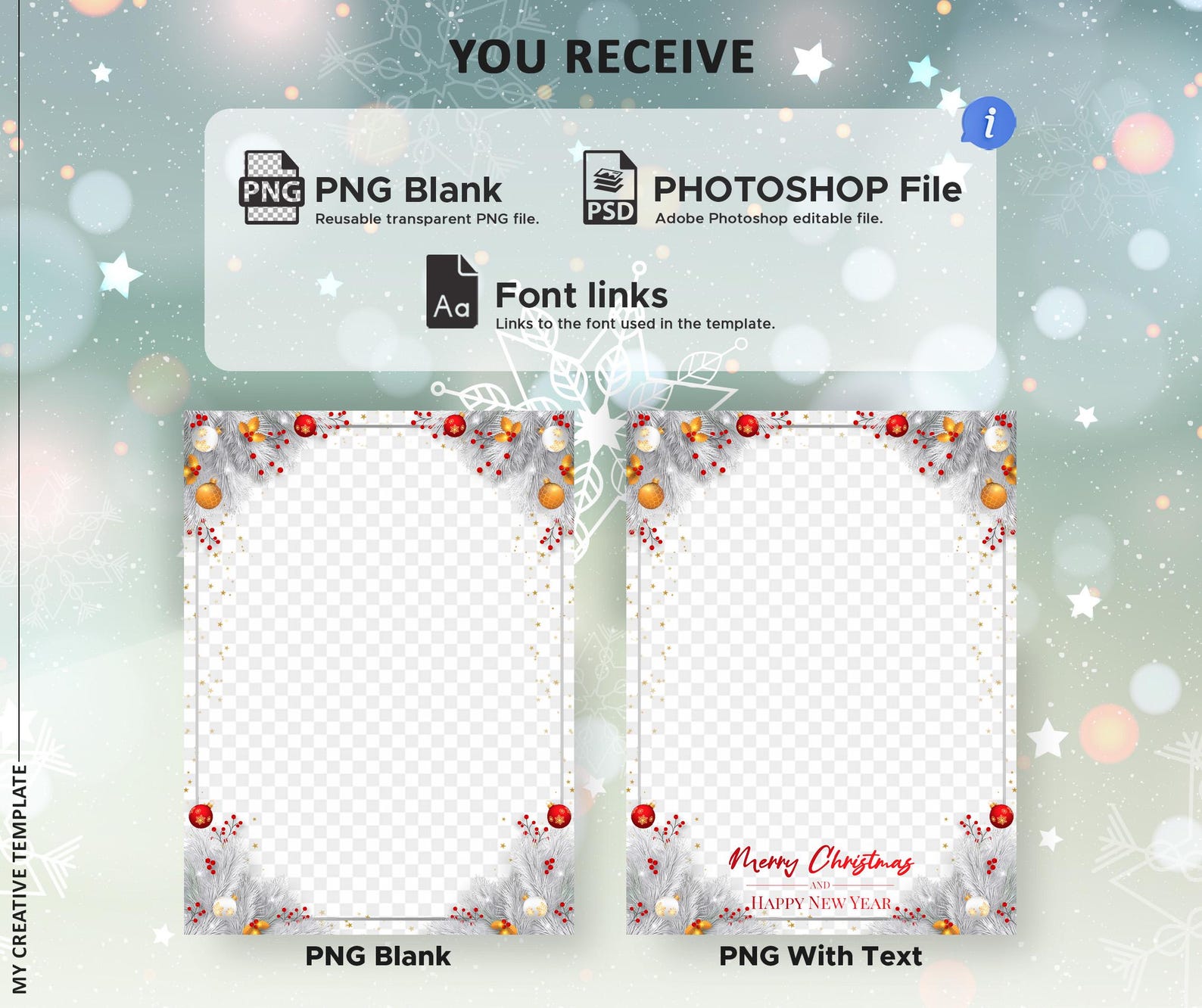 Touchpix Christmas 360 Overlay | 360 Booth Overlay | 360 Christmas ...