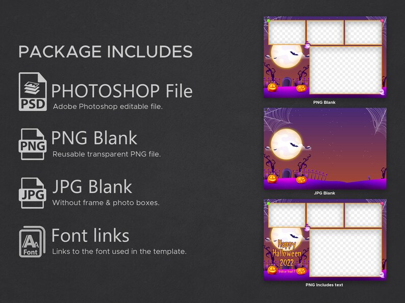 Photo Booth Template Halloween Photo Booth Template Pumpkin - Etsy