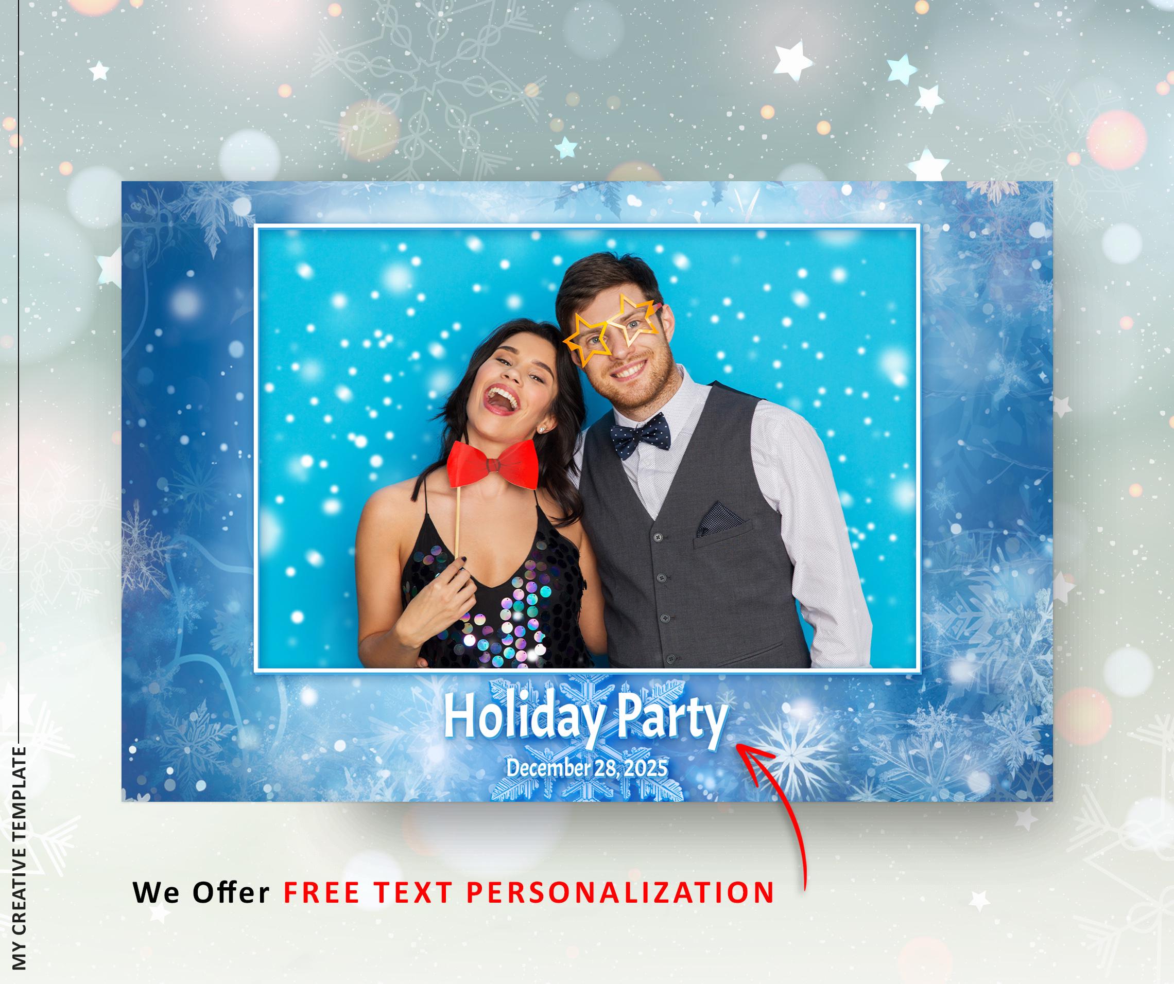 Winter Wonderland Photo Booth Template | Winter Photo Booth Overlay ...