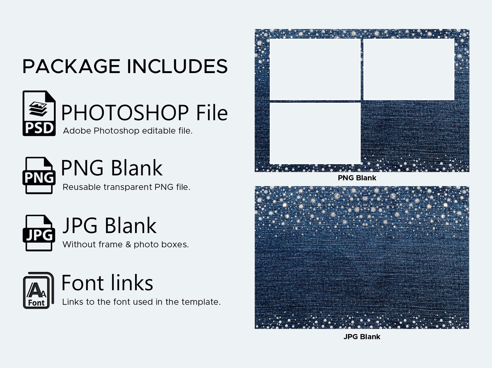 Denim & Diamonds Photo Booth Template Birthday Photo Booth - Etsy