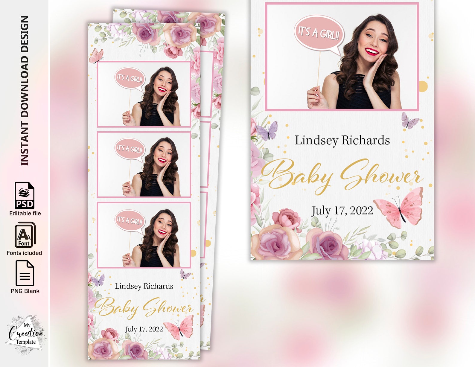 Baby Shower Photo Booth Template Photo Booth Template - Etsy