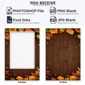 Template Photo Booth, Fall Photo Booth Template, Autumn Photobooth ...