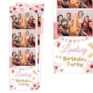 2x6 Photo Booth Template Photo Booth Template Birthday - Etsy