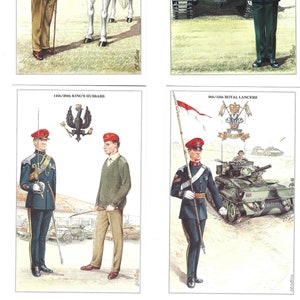 The British Army Cavalry Postcard Set. 6 Postcards. Military Uniforms ...