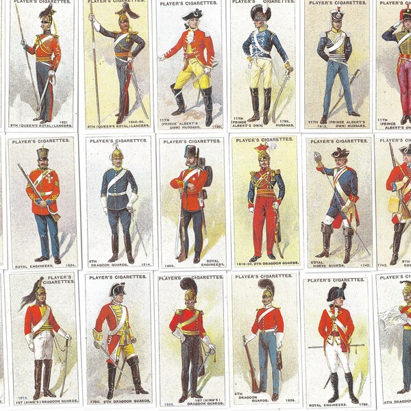Regimental Uniforms Cards - Etsy