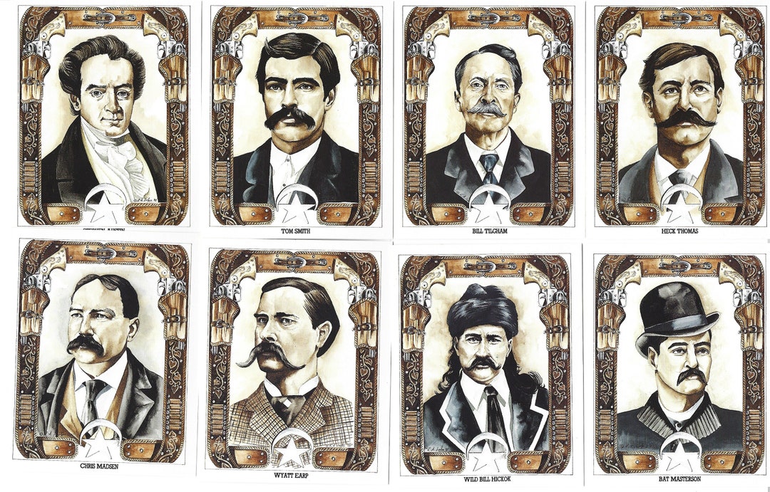 Lawmen of the Wild West Complete Set of 12 Trade Cards Issued by ...