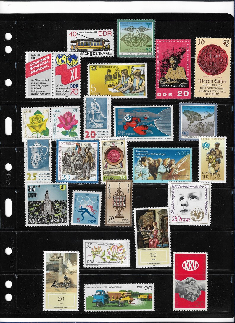 82 X Germany DDR Stamp Collection. Assortment of Rare - Etsy