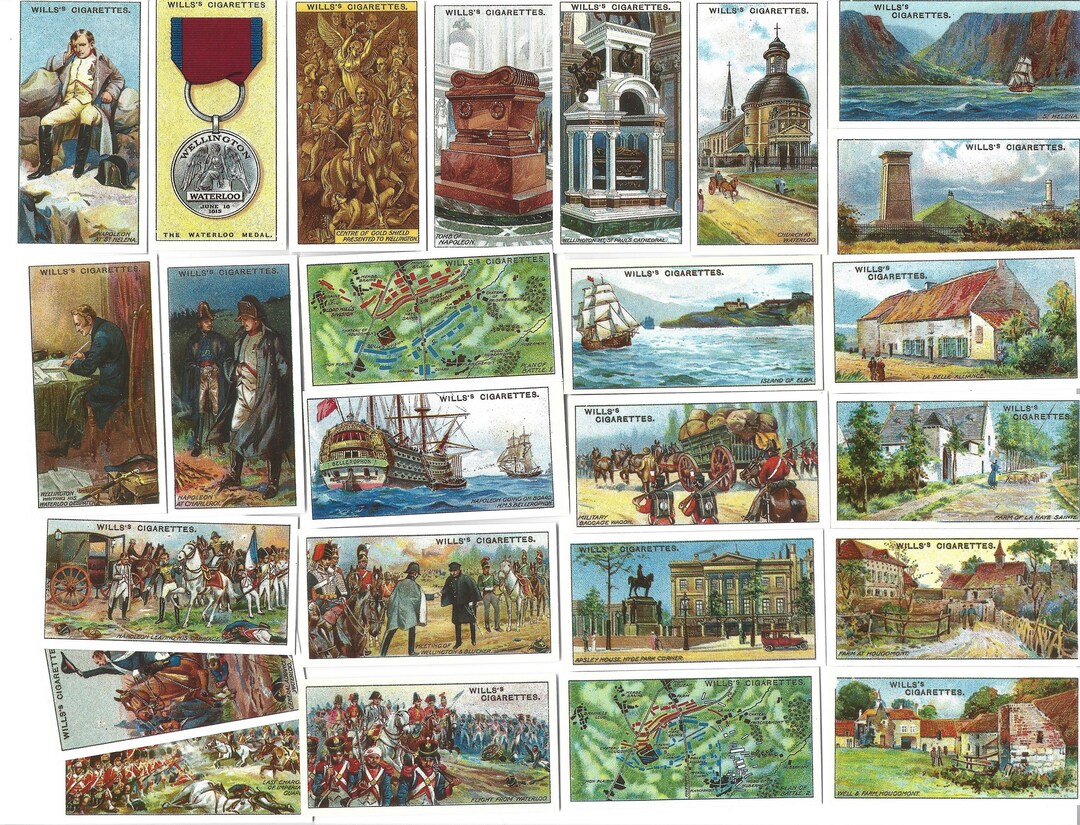 The Battle of Waterloo. Modern Reprint of Original 1915 Full Set of 50 ...