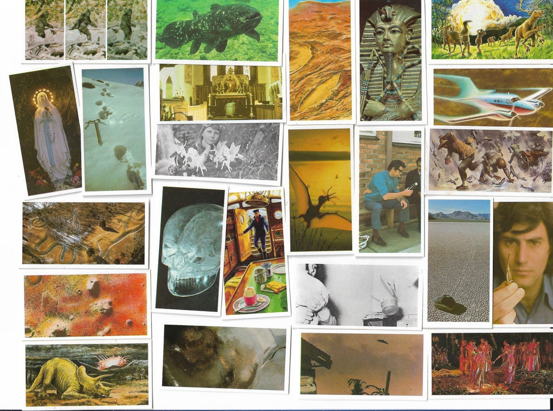40 Vintage Tea Cards - Unexplained Mysteries of the World. Brooke Bond ...