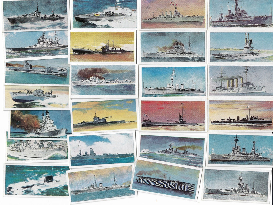 HMS 1902 1962 Complete Set of 32 Tea Cards Issued by Lyons Tea in 1962 ...
