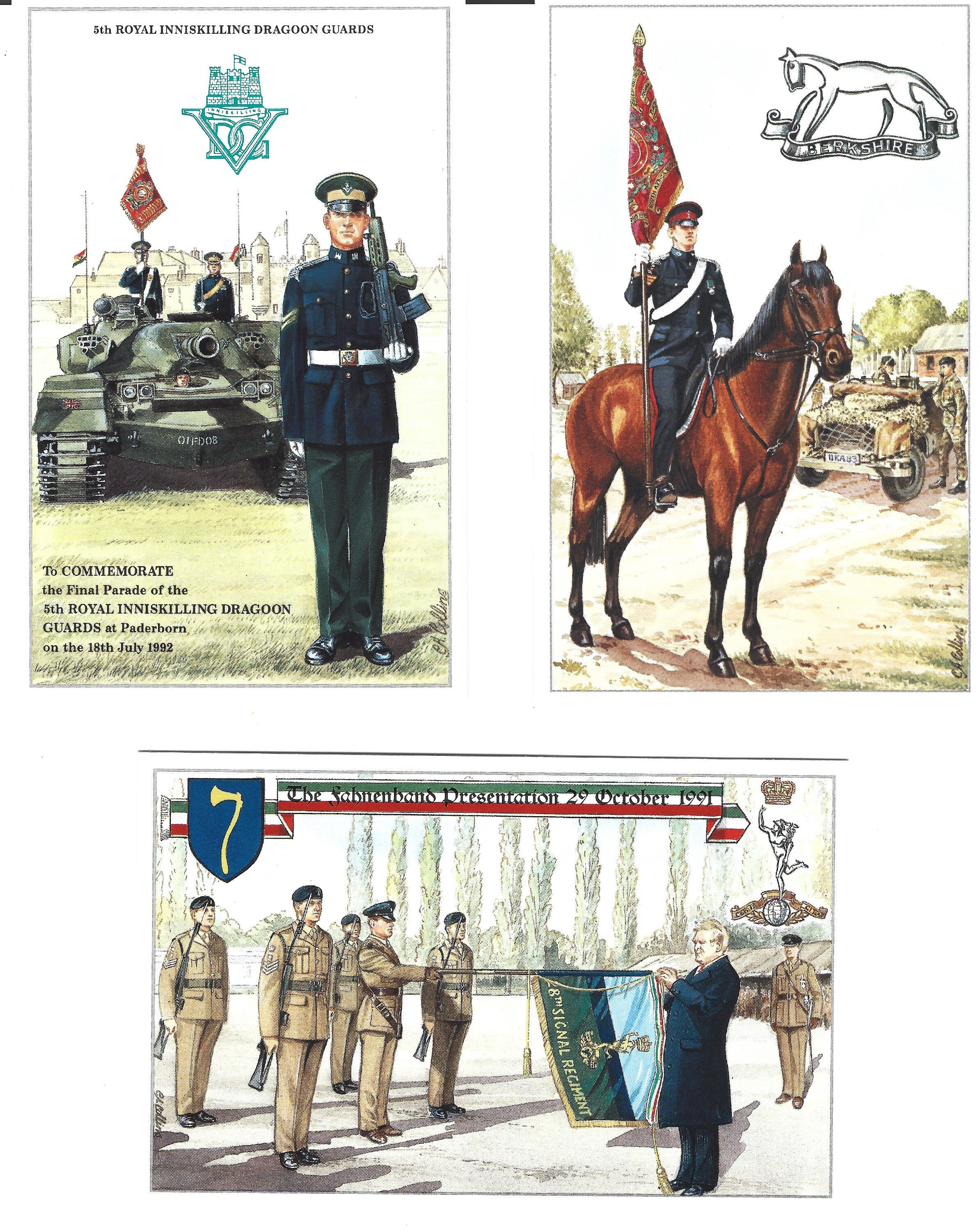 British Army Regiments Postcard Set. 6 Postcards. Military Uniforms ...