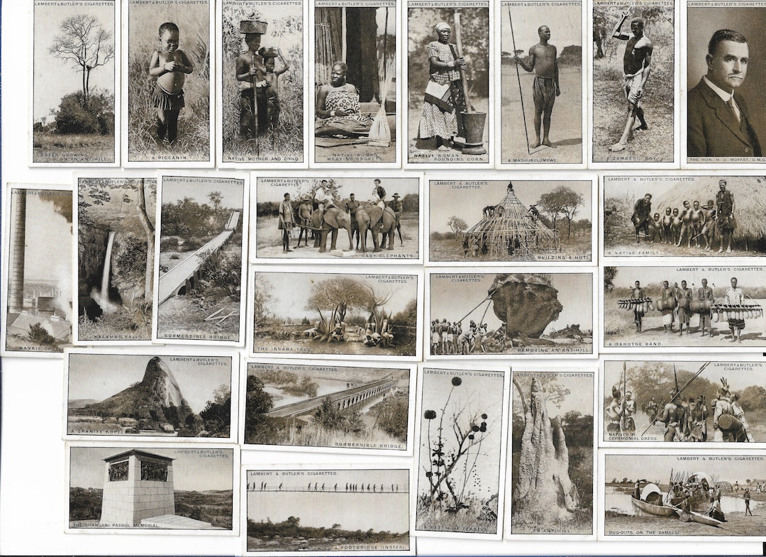 25 Vintage Cigarette Cards - Rhodesian (third Series). 1930. Full Set ...